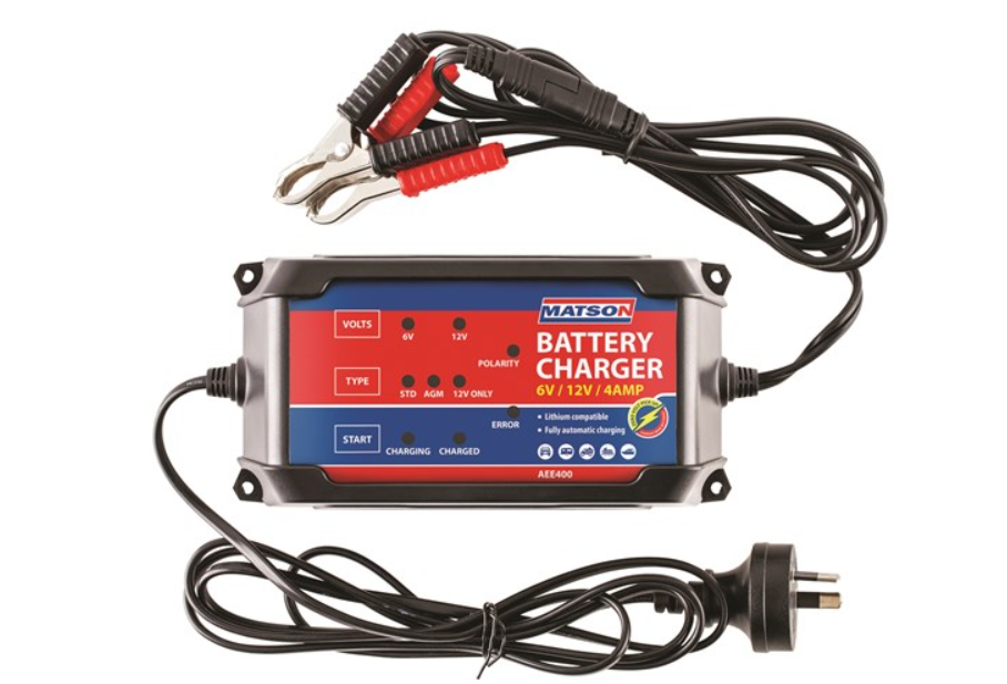 Matson 6/12v Battery Charger 4amp AEE400 – RBW Industrial Supplies