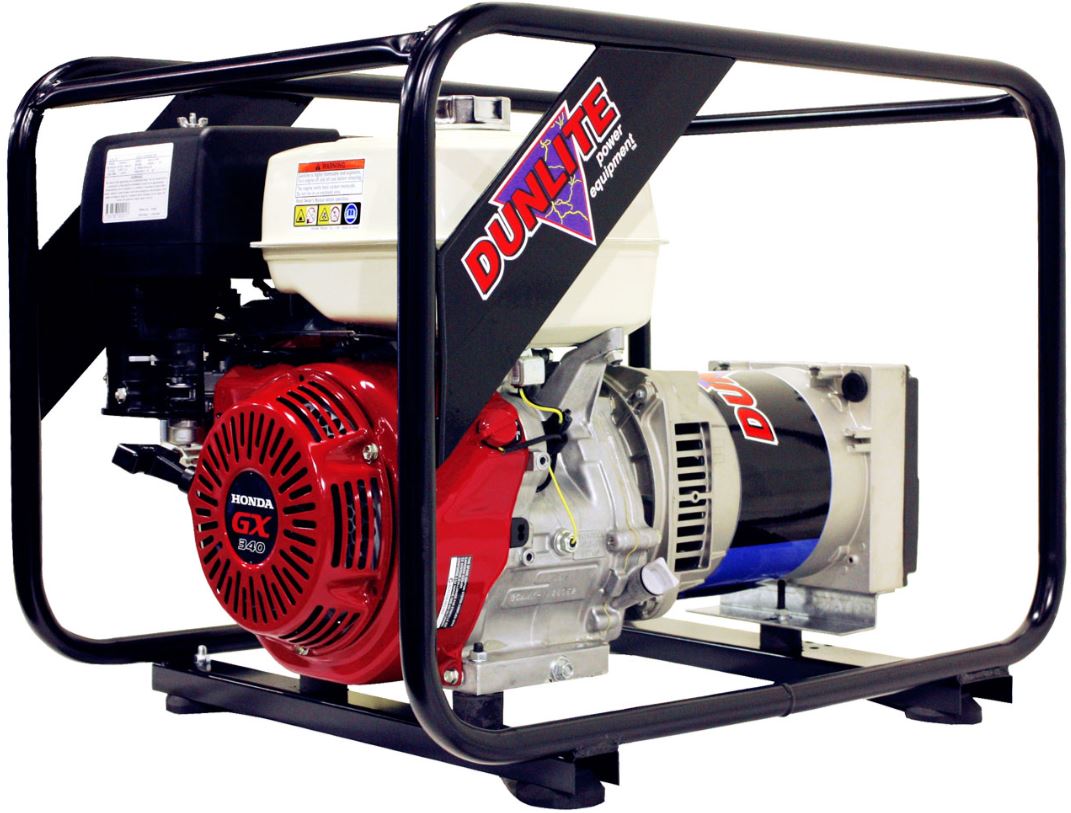 Dunlite 5.8 kVA Honda Powered Generator DGUH5S-2 – RBW Industrial Supplies