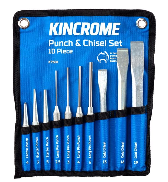 Kincrome Punch & Chisel Set 10 Piece K9508 – RBW Industrial Supplies
