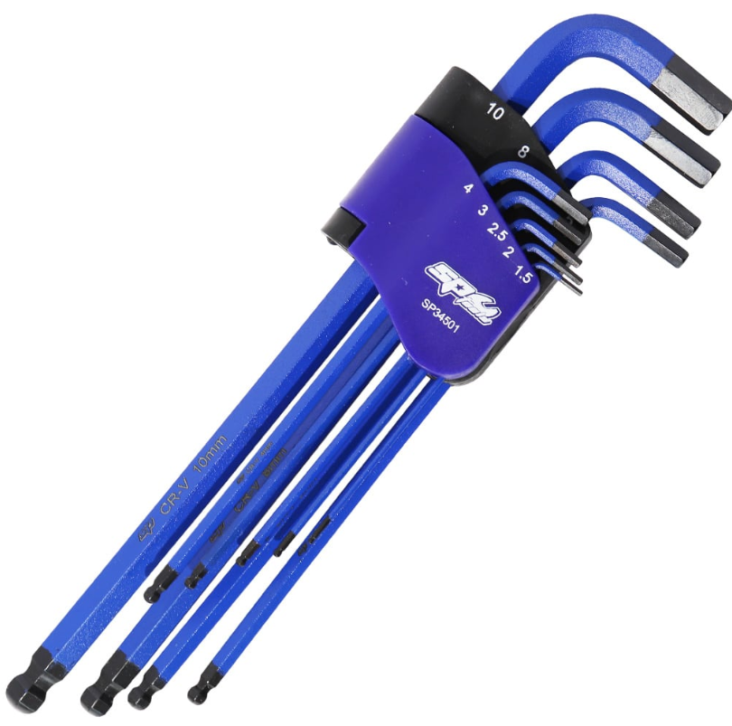 SP Tools Ball Drive Hex Key Set Metric Black Colour Coded 9pc SP34501 ...