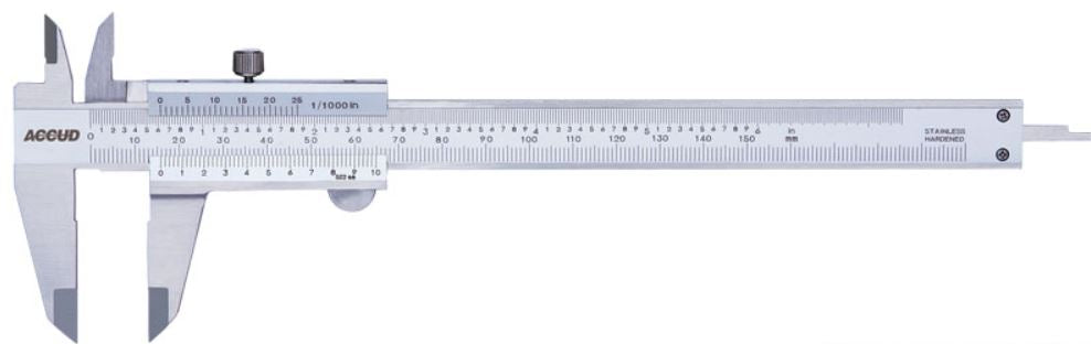 Accud 0-150mm/0-6 inch Dual Scale Vernier Caliper AC-120-006-12 – RBW ...