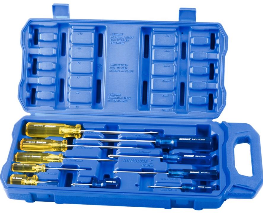 Kincrome Screwdriver Set Acetate Handle 10 Piece K5052 – RBW Industrial ...
